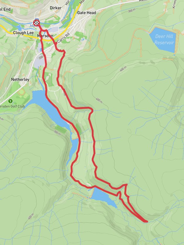 Map of Marsden Moor Heritage Trail, Wessenden Reservoir and Butterley
