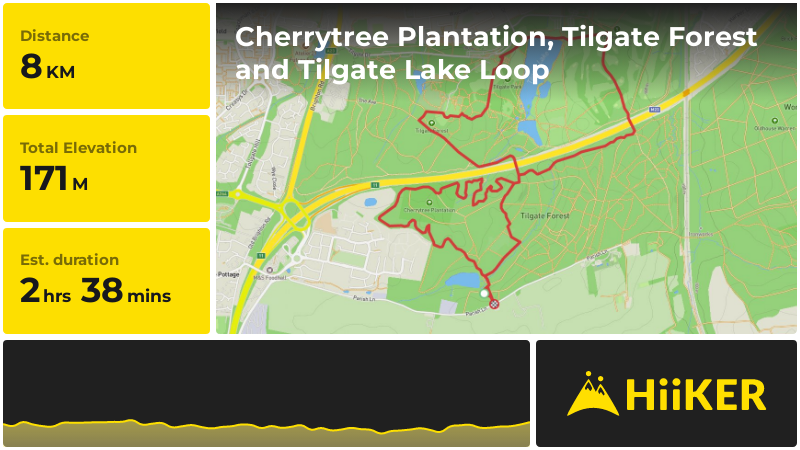 Cherrytree Plantation, Tilgate Forest and Tilgate Lake Loop | West